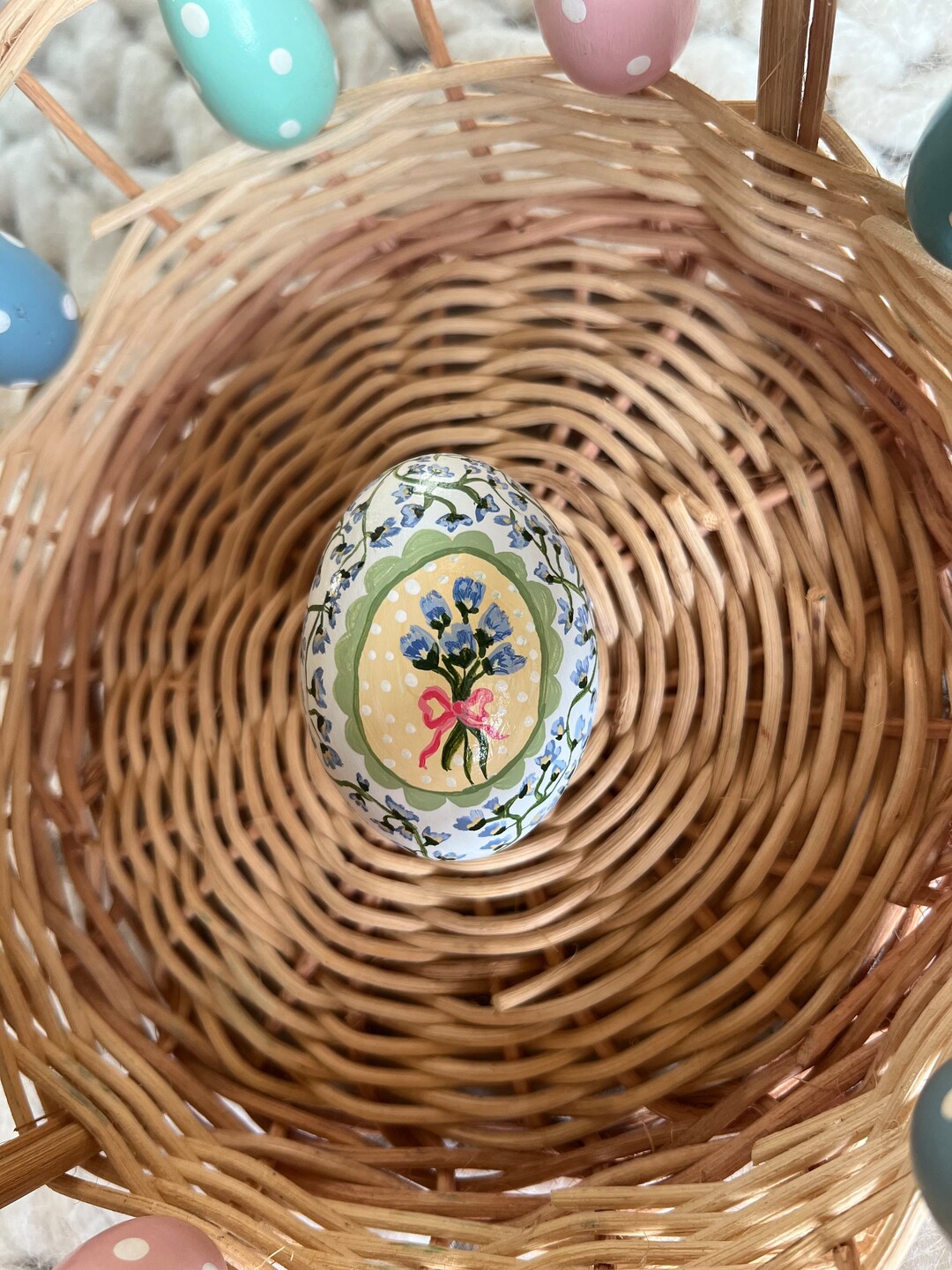 Hand Painted, Ceramic Easter Egg, Home Decor, Gift, Easter Decoration ...