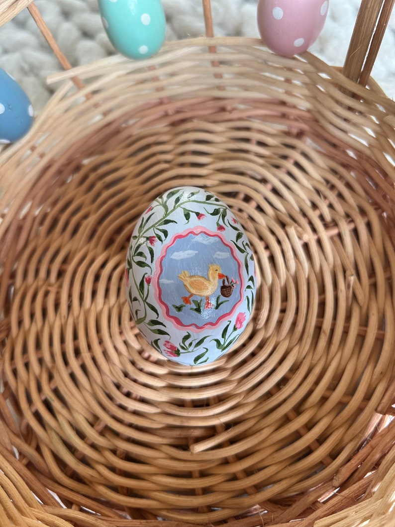 Hand Painted, Ceramic Easter Egg, Home Decor, Gift, Easter Decoration ...