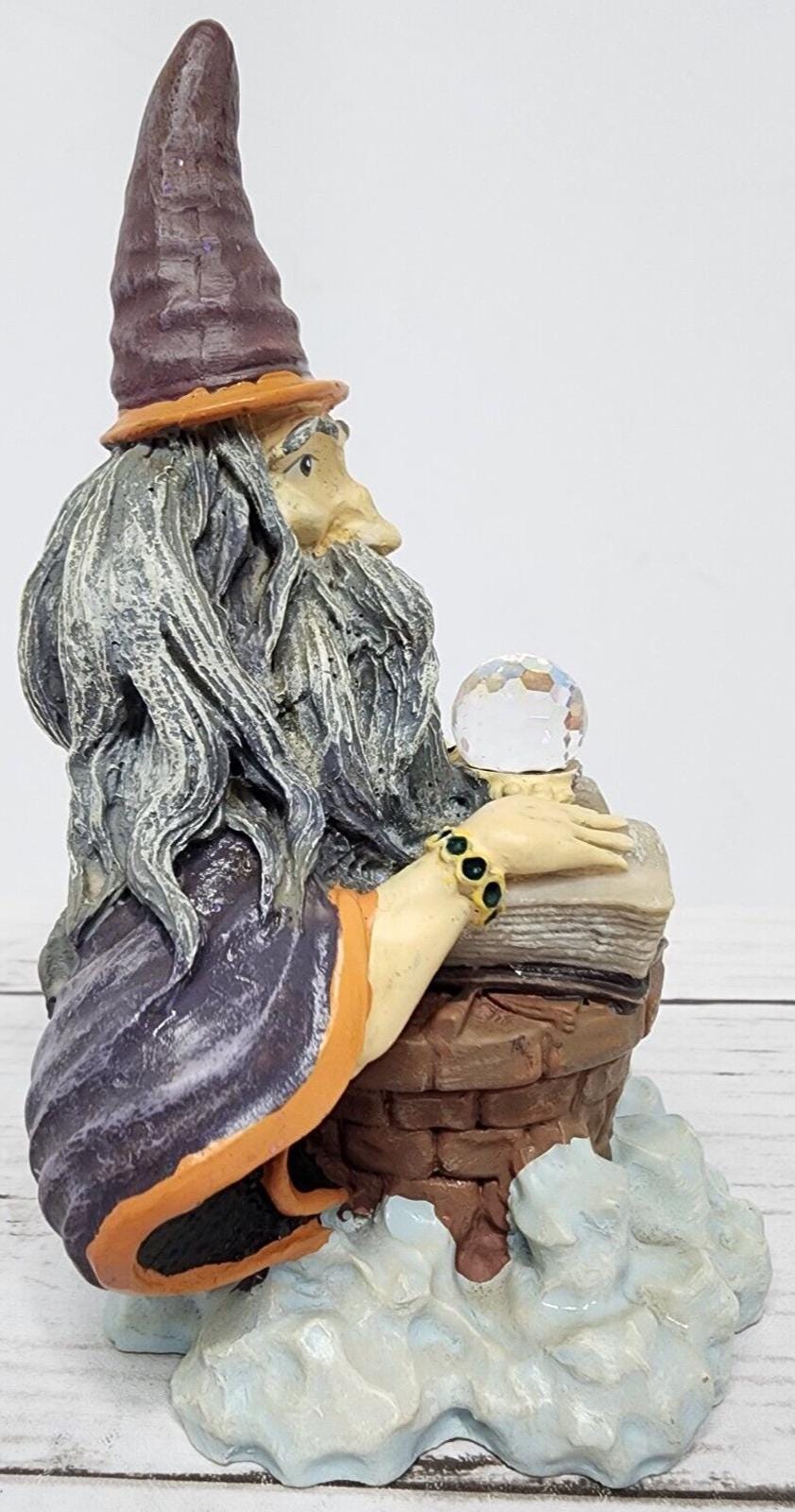 Merlin the Wizard With Crystal Ball & Open Spell Book by Spoontiques - Etsy