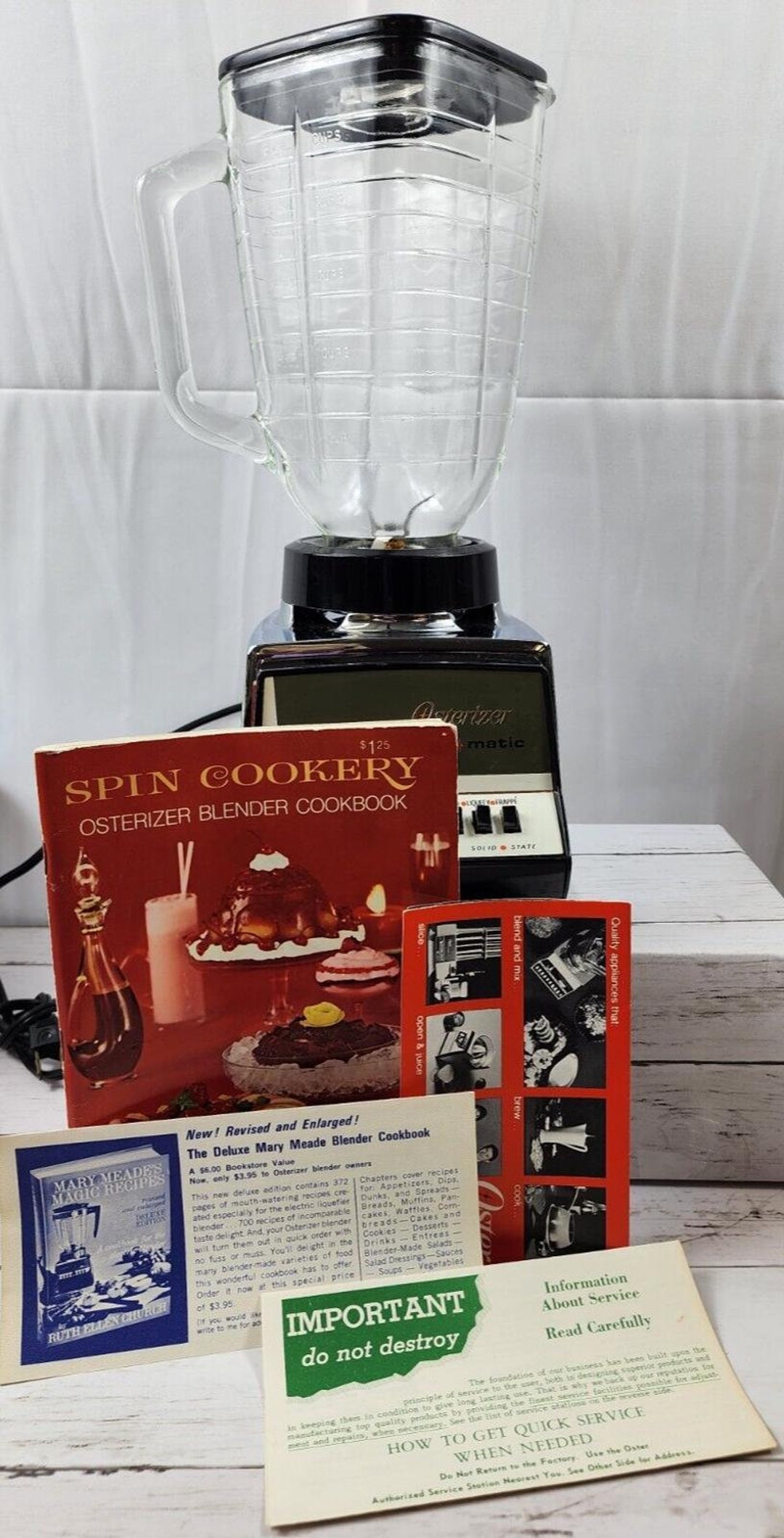 Osterizer Pulse Matic Solid State Blender in Avocado/black/chrome ...