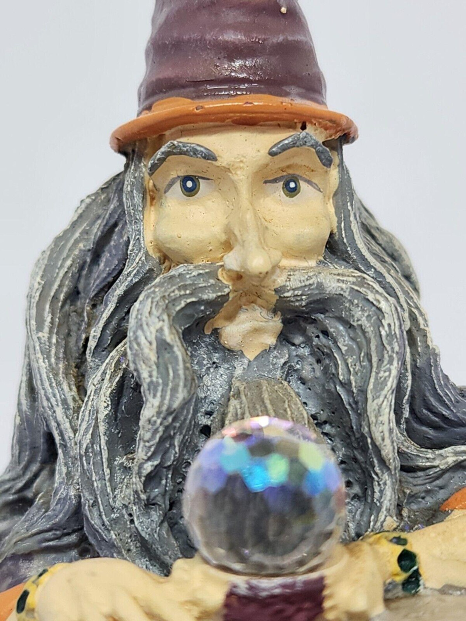 Merlin the Wizard With Crystal Ball & Open Spell Book by Spoontiques - Etsy