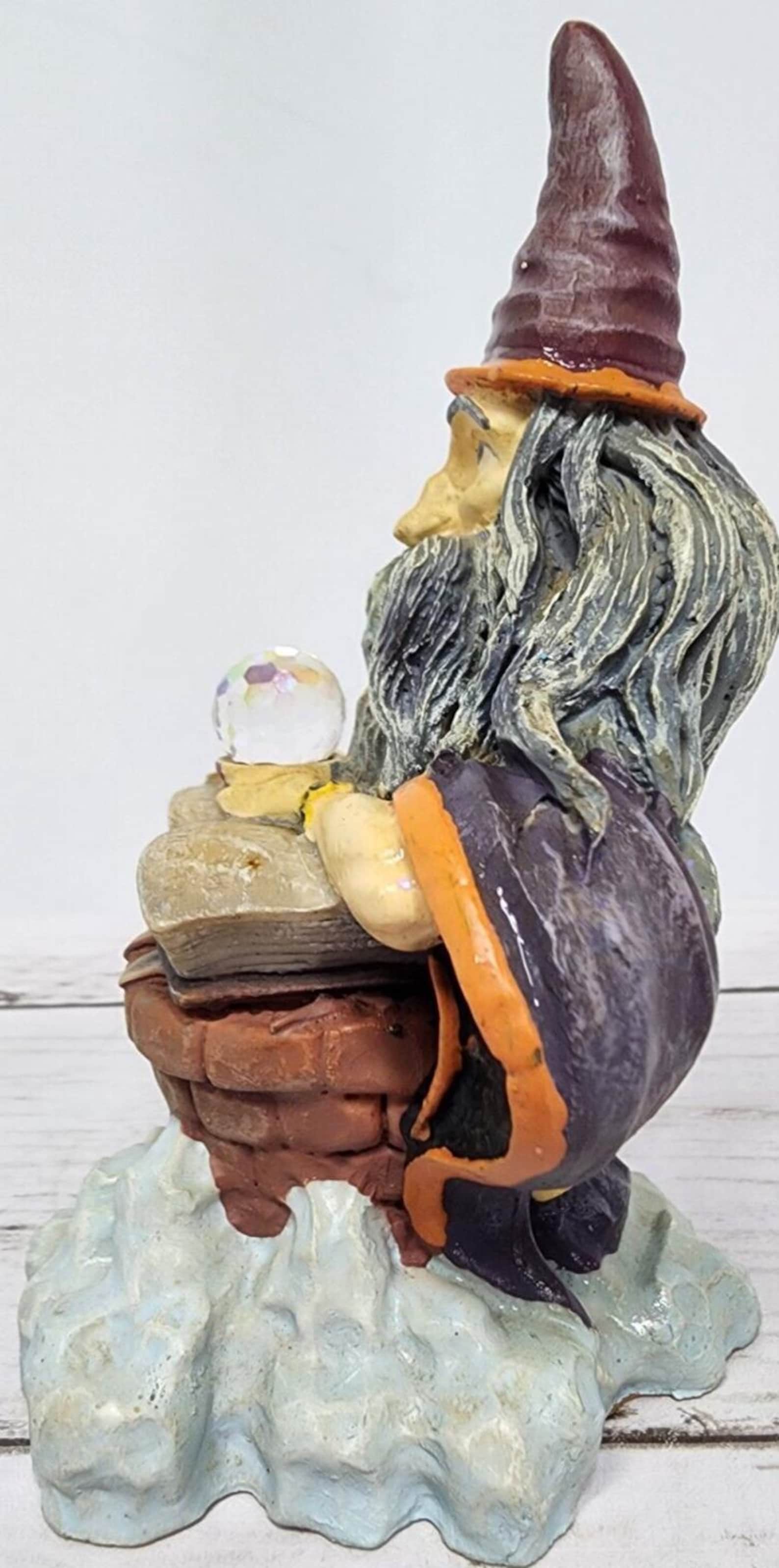 Merlin the Wizard With Crystal Ball & Open Spell Book by Spoontiques - Etsy