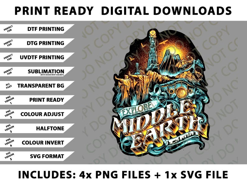 Forgotten World, Middle Earth, LOTR, PNG Bundle Png Bundle, SVG Files ...