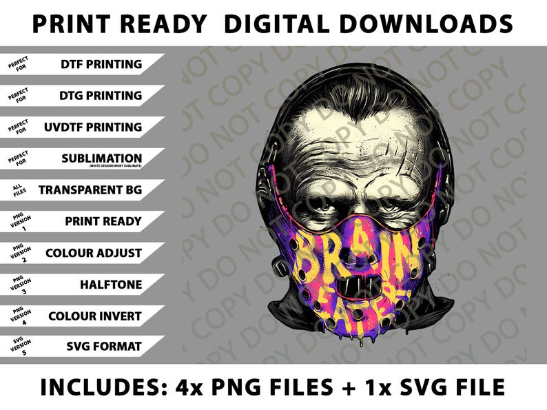 Brain Eater, Hannibal Lecter, Serial Killer, Horror, PNG Bundle ...