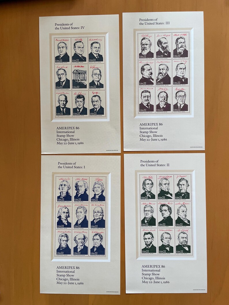 Mint Presidents of the United States Stamps From International Stamp ...