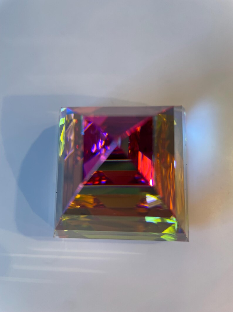 Swarovski Crystal Prism Pyramid, 2.75” Paperweight | Beautiful Prism ...