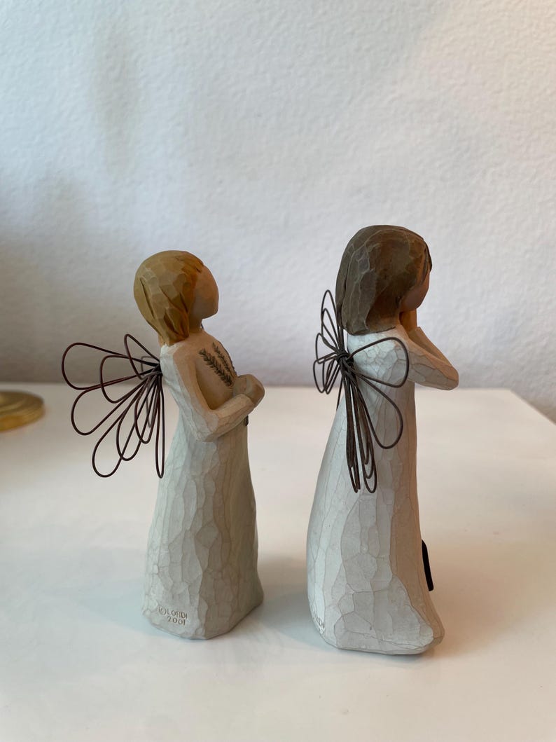 Vintage Willow Tree Angel Figurines Lot of 2 | "angel of the Garden ...