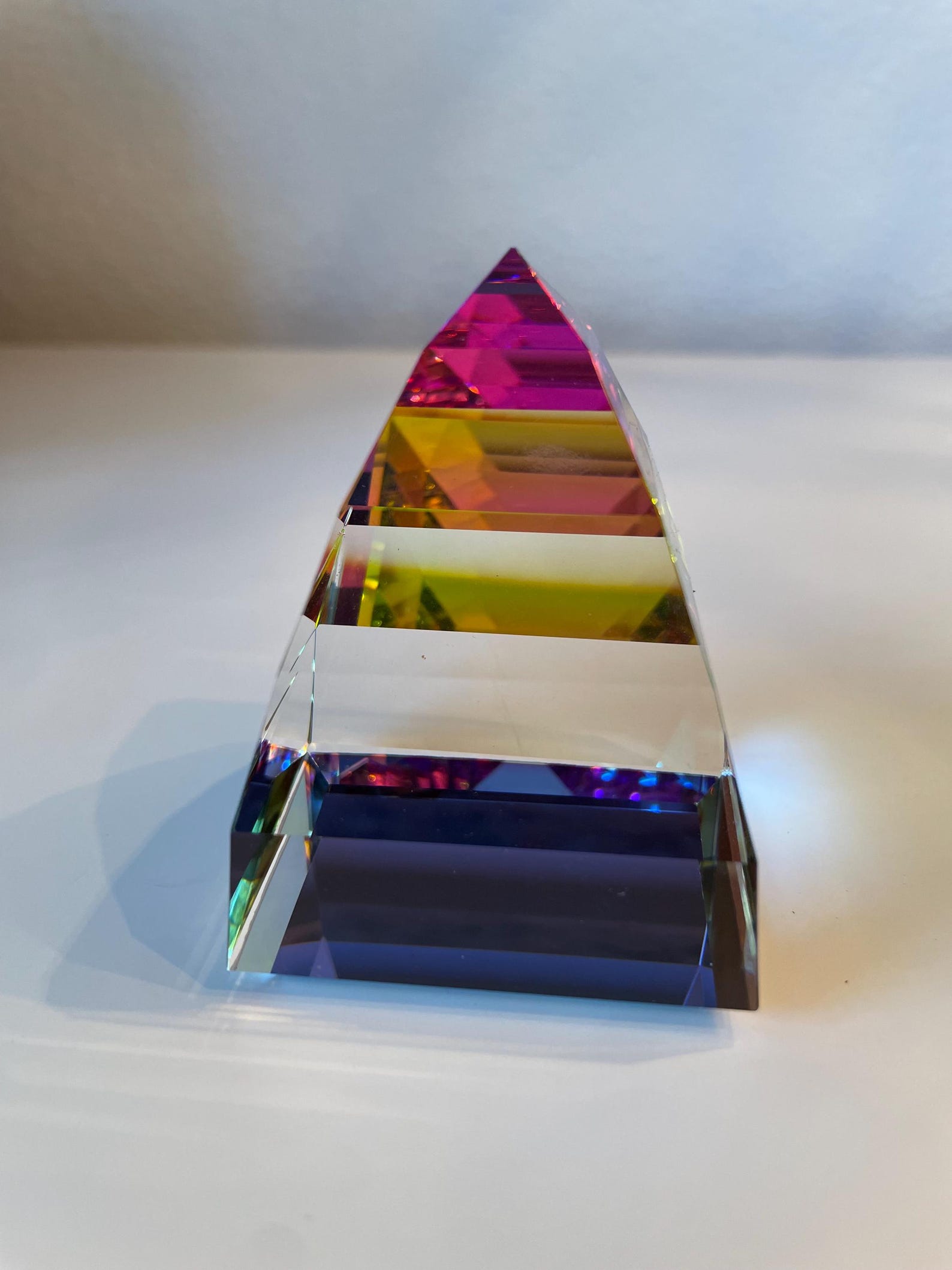 Swarovski Crystal Prism Pyramid, 2.75” Paperweight | Beautiful Prism ...