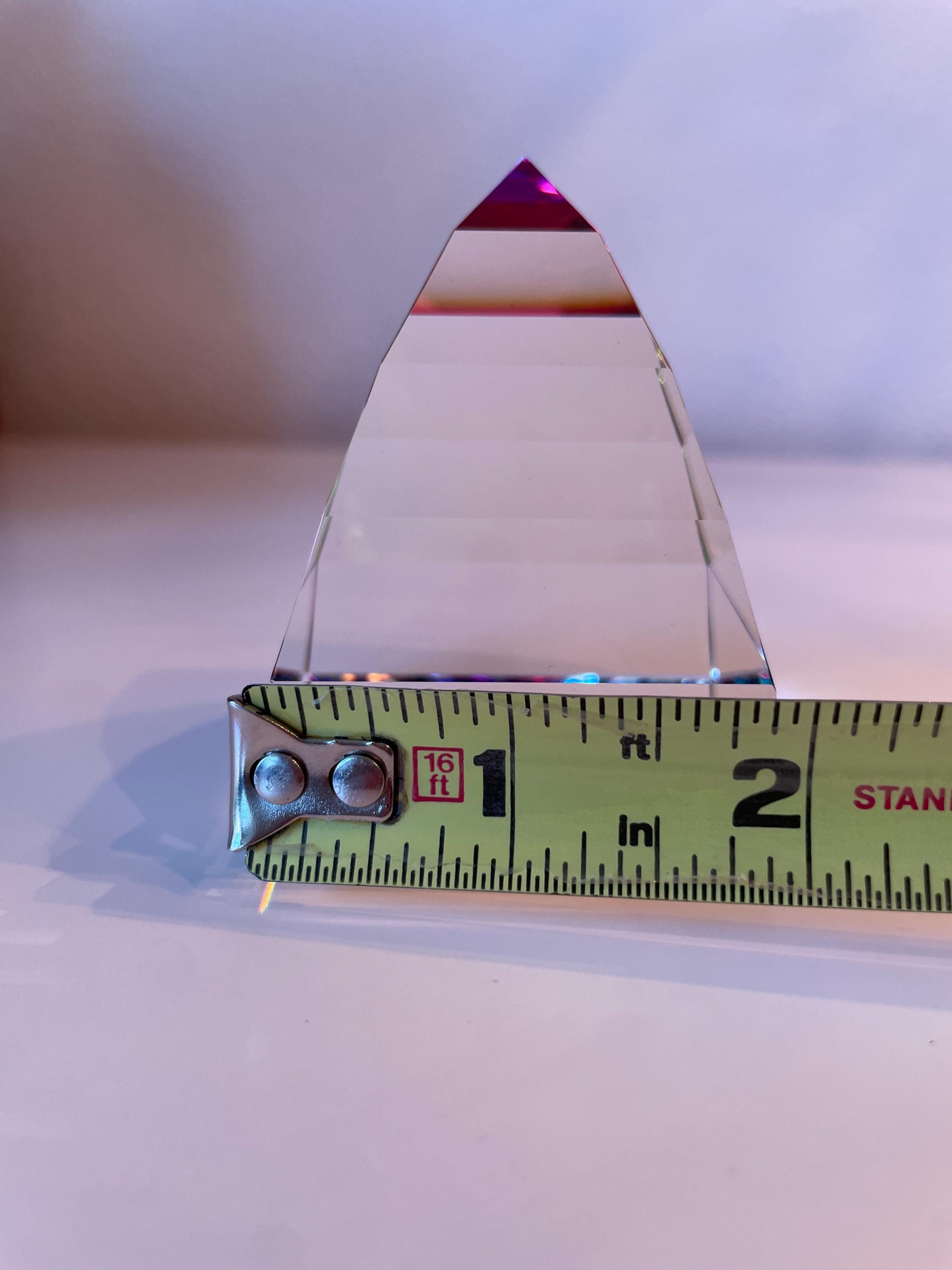 Swarovski Crystal Prism Pyramid, 2.75” Paperweight | Beautiful Prism ...