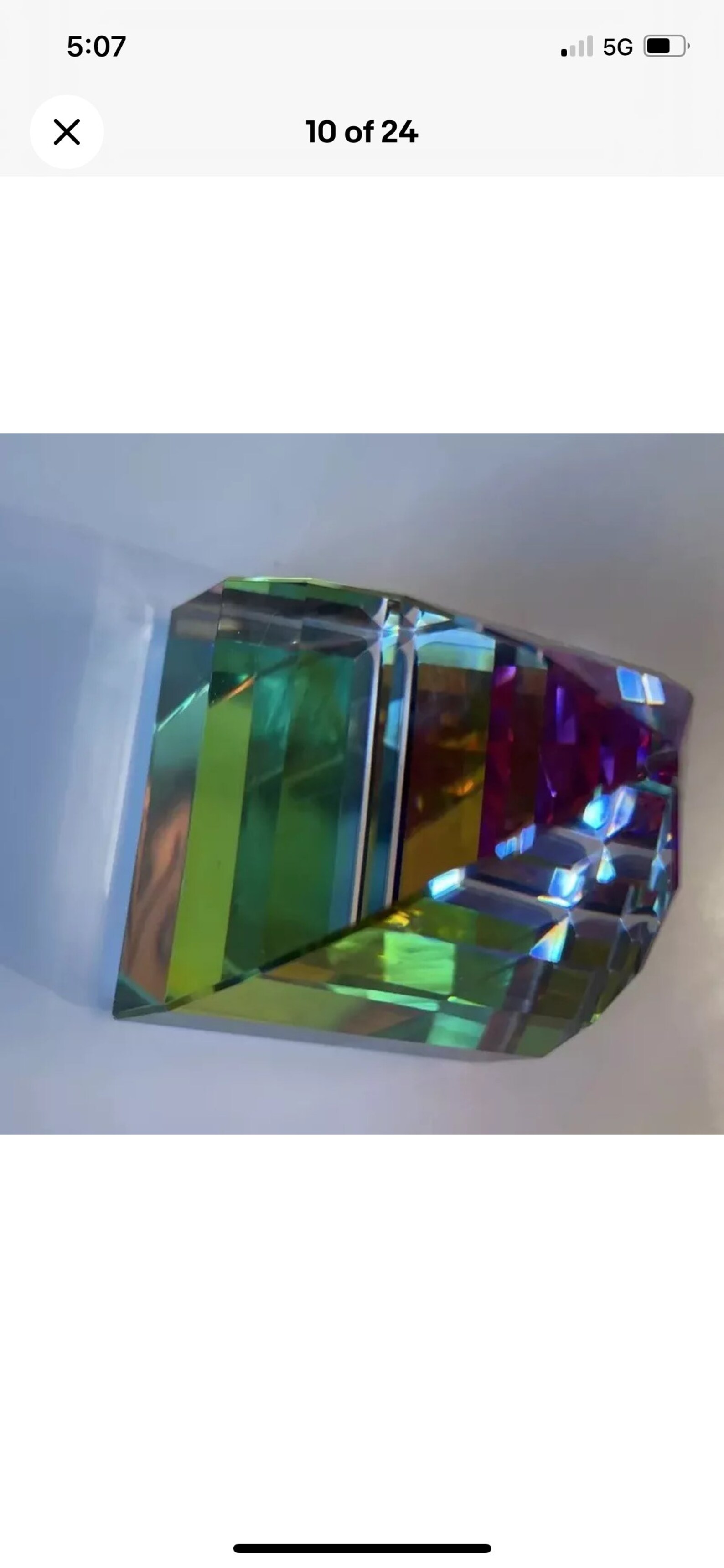 Swarovski Crystal Prism Pyramid, 2.25 Paperweight Beautiful Prism Glass ...