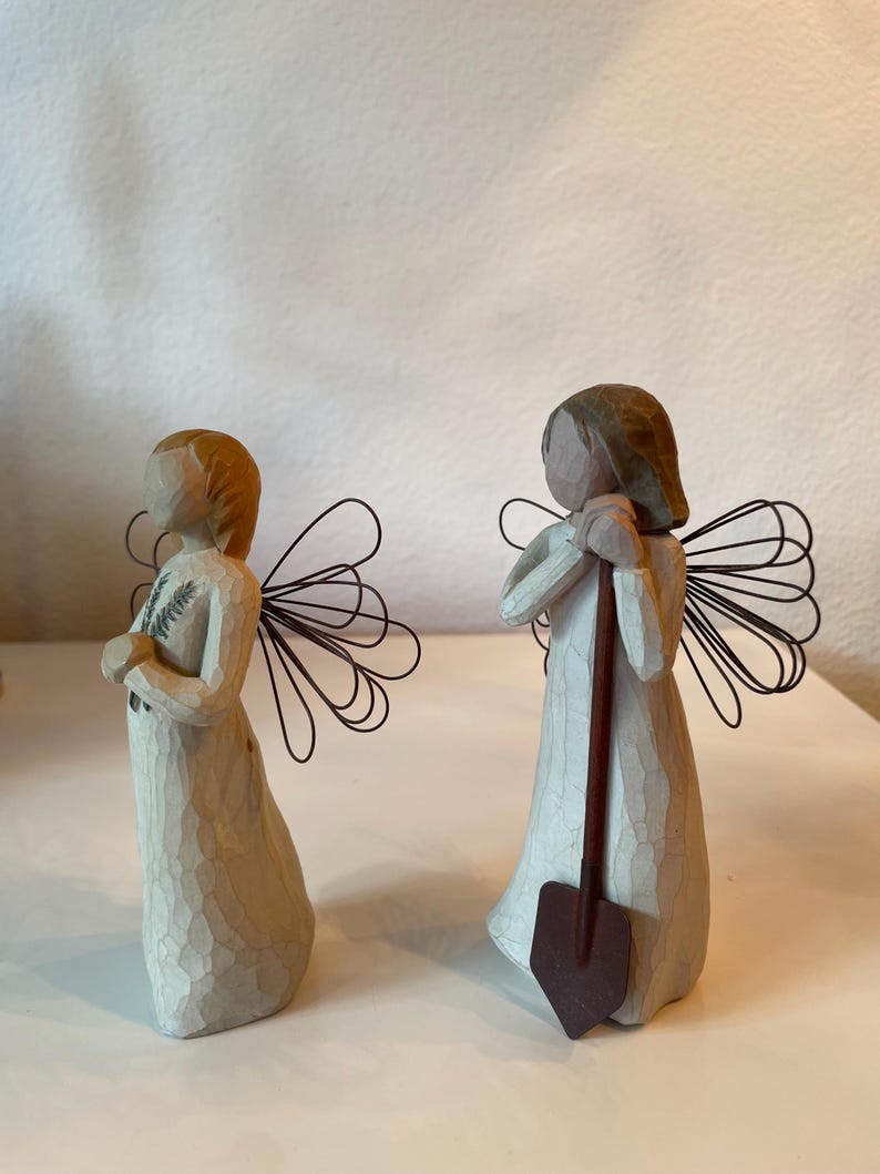 Vintage Willow Tree Angel Figurines Lot of 2 | "angel of the Garden ...