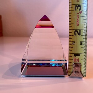 Swarovski Crystal Prism Pyramid, 2.75” Paperweight | Beautiful Prism ...