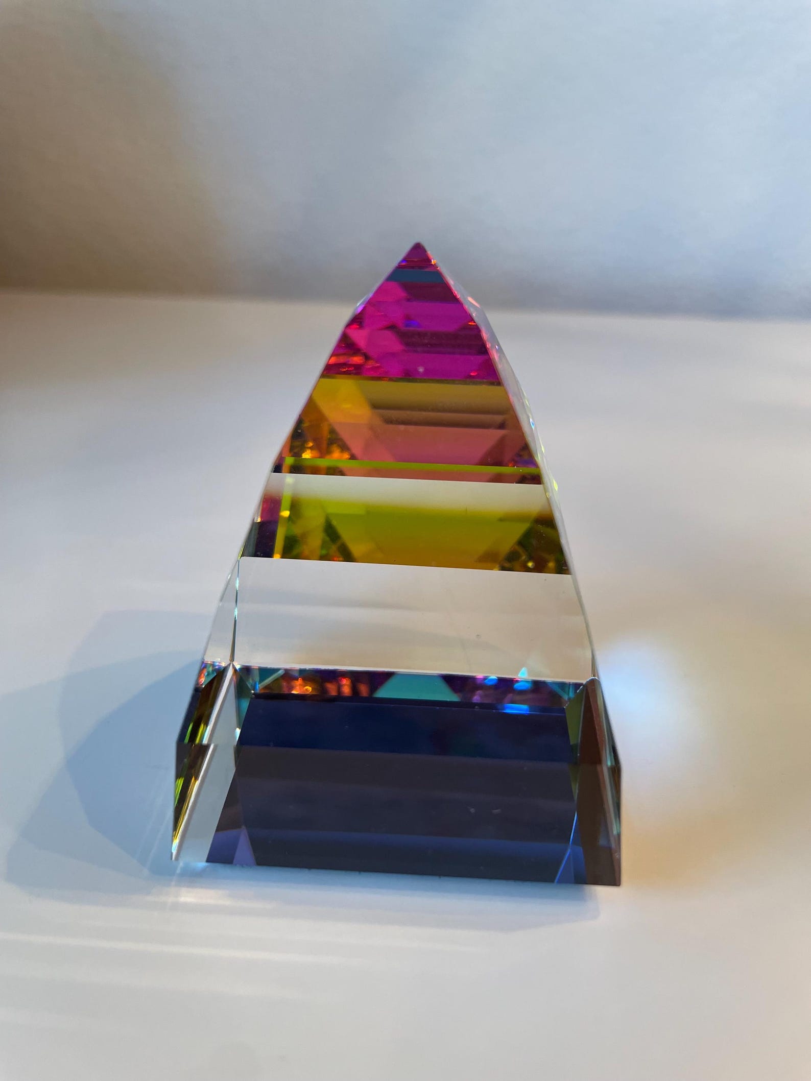 Swarovski Crystal Prism Pyramid, 2.75” Paperweight | Beautiful Prism ...