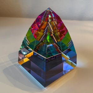 Swarovski Crystal Prism Pyramid, 2.75” Paperweight | Beautiful Prism ...