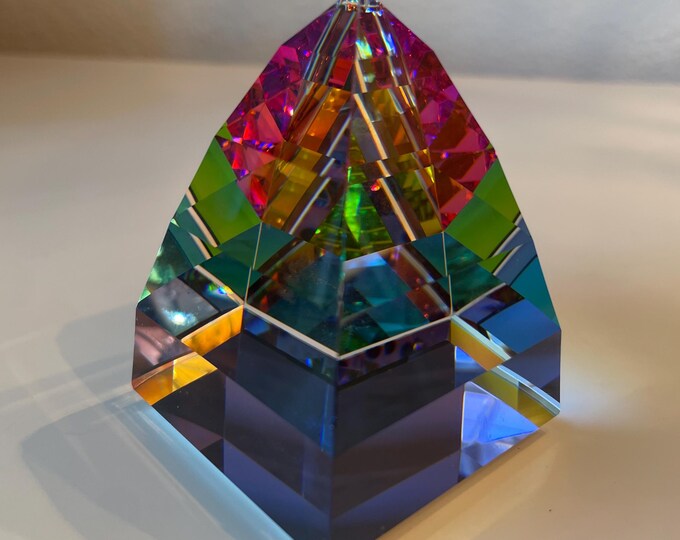 Swarovski Crystal Prism Pyramid, 2.75” Paperweight | Beautiful Prism ...