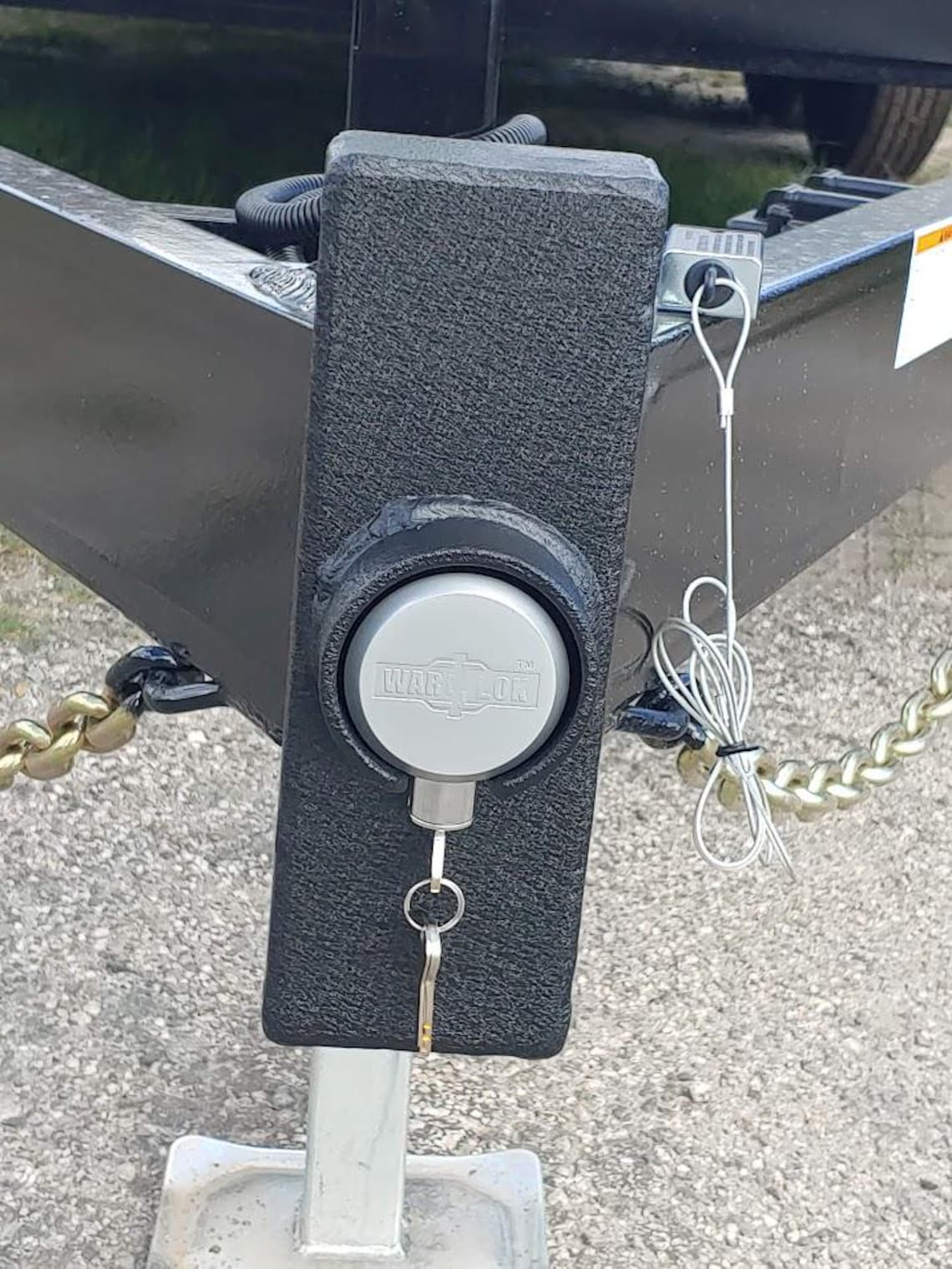 TRAILER LOCK BOX - Anti Theft Device for Trailers With 12 Inch 5 ...