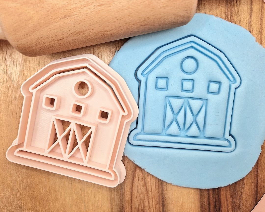 Farm Barn Cookie Cutter - Countryside Cookies Cutters - Pastry, Fondant ...