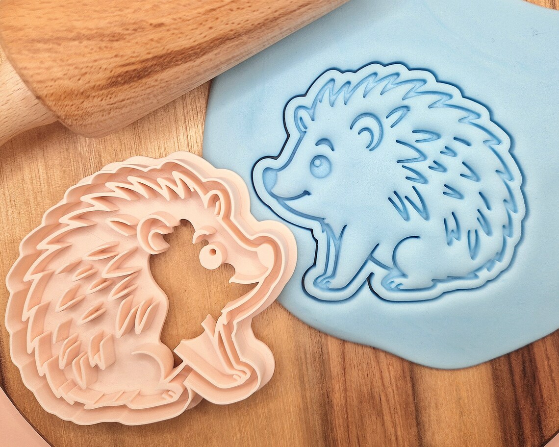 Hedgehog Front Cutter - Forest Animals - Animal, Hedgehogs Cookies ...