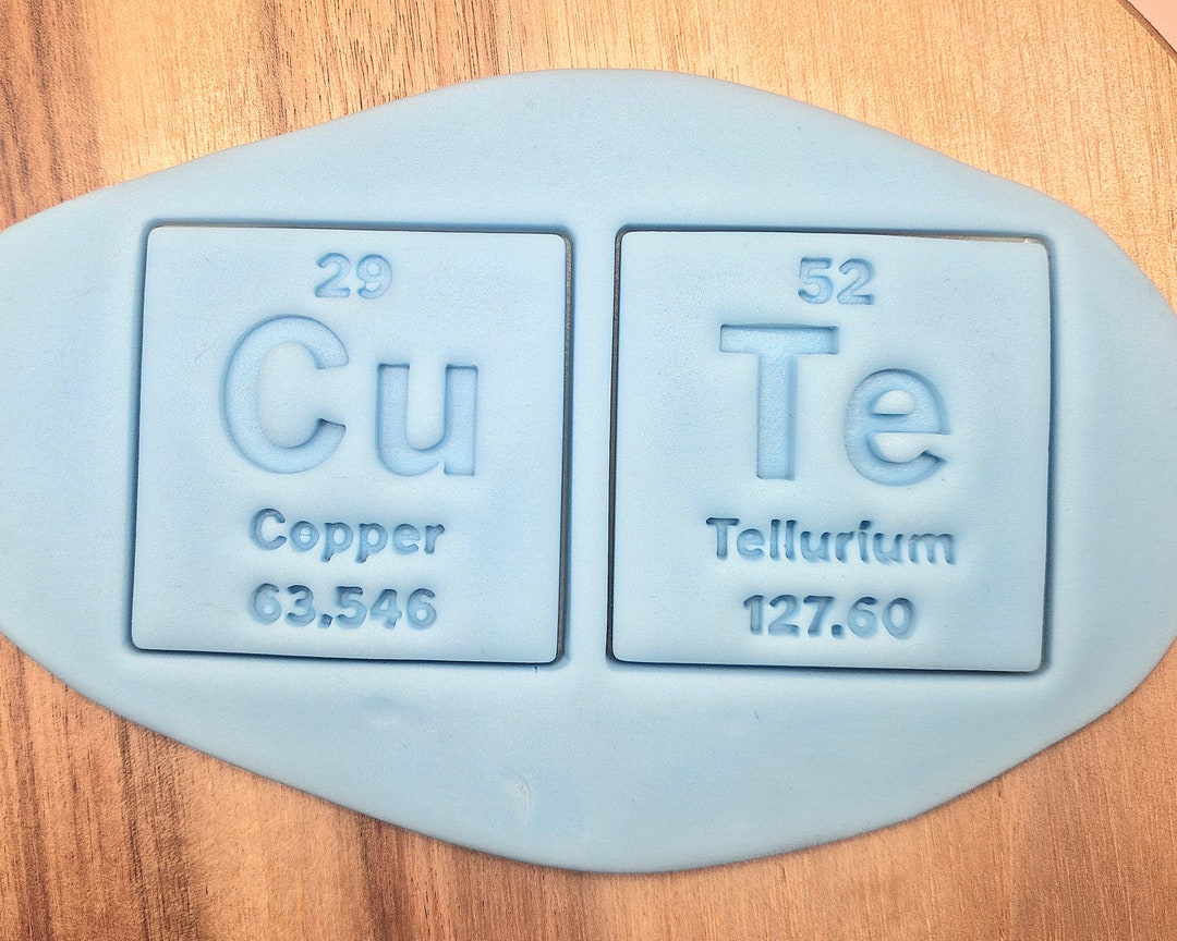 Cute Periodic Table Cookie Cutter - Chemistry, Periodic Table of ...