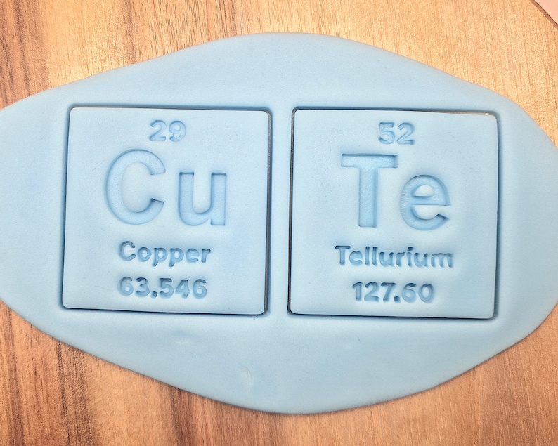 Cute Periodic Table Cookie Cutter - Chemistry, Periodic Table of ...