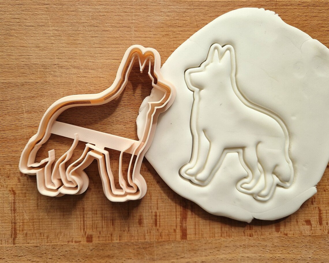 German Shepherd Cookie Cutter - Dog Cookies - Dogs Cookie Cutter ...