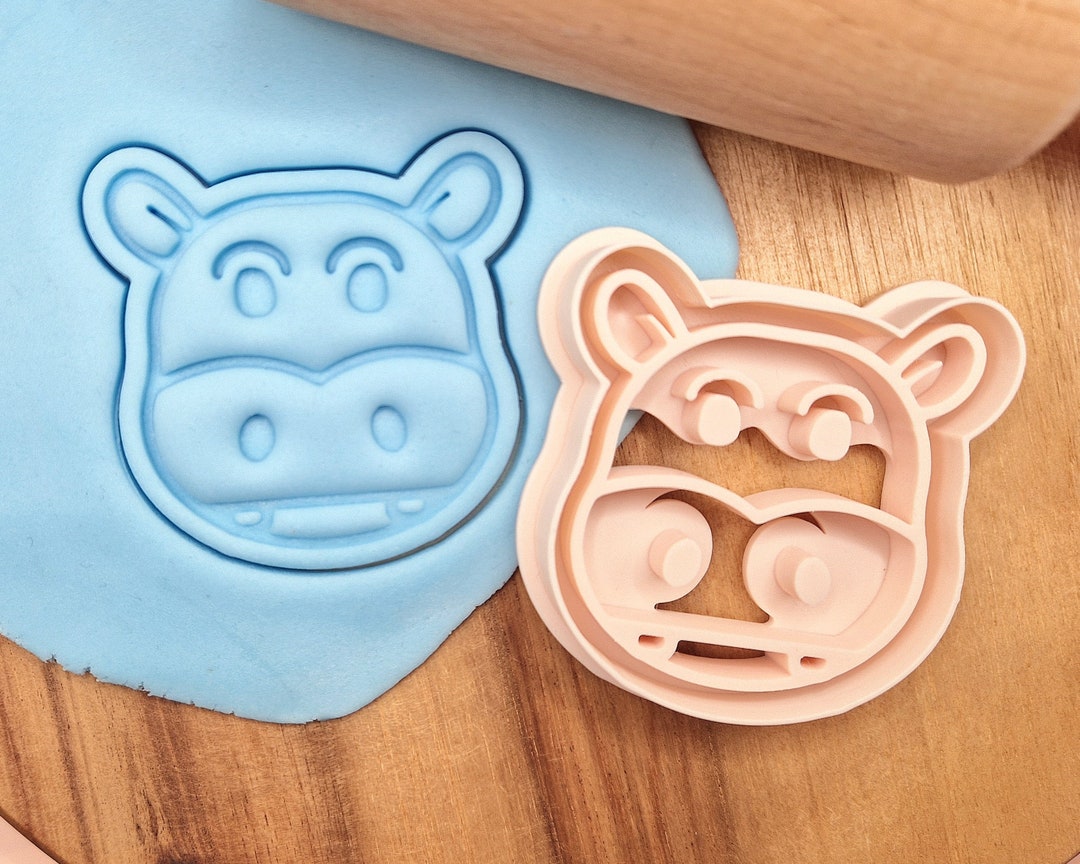 Hippo Head Cookie Cutter - Wild Animals - Animal, Hippos Cookies ...