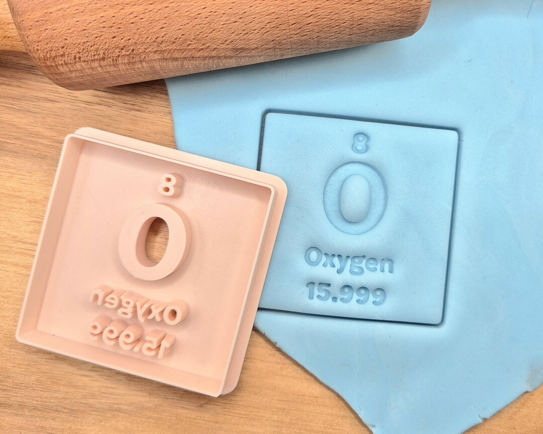 O Oxygen Periodic Table Cookie Cutter - Chemistry, Periodic Table of ...