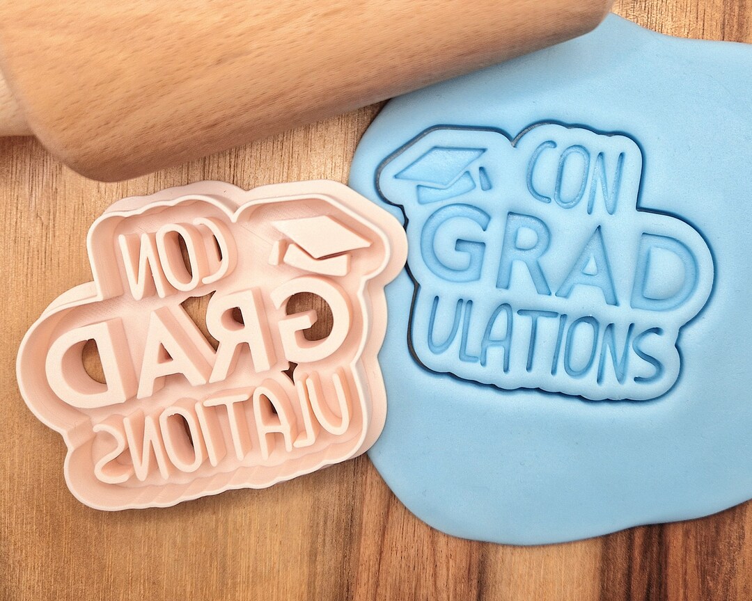 ConGRADulations Quote Cookie Cutter - Graduate Cookies - Degree ...