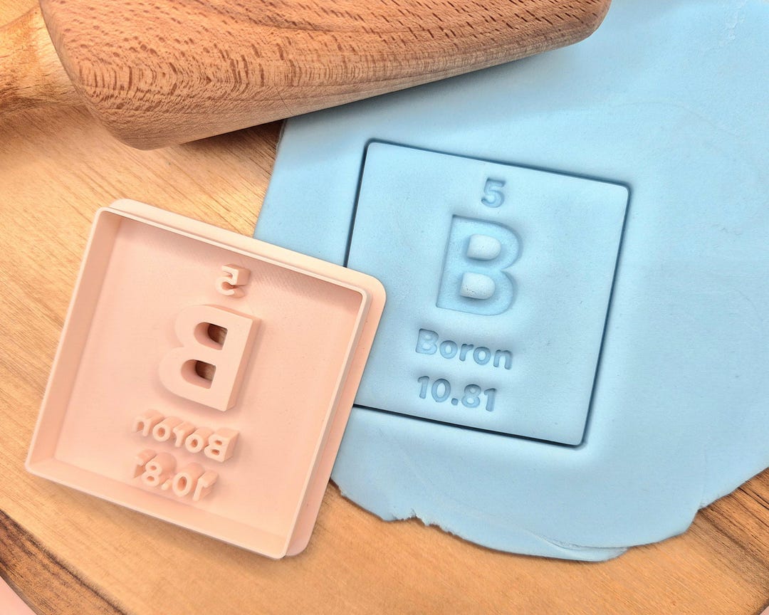 B Boron Periodic Table Cookie Cutter - Chemistry, Periodic Table of ...