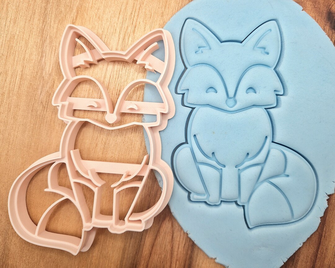 Fox Cookie Cutter - Wild Animals - Outside, Cute Fox Cookies - Pastry ...