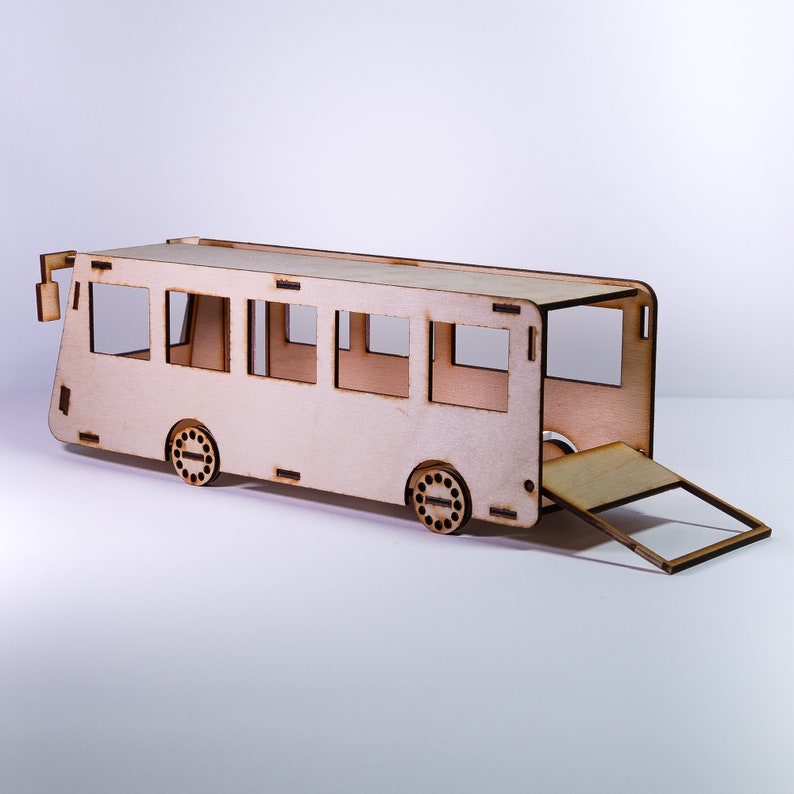 Bus Laser Cut File | Laser Cut File Vector Bottle Bus | Birthday | Gift ...