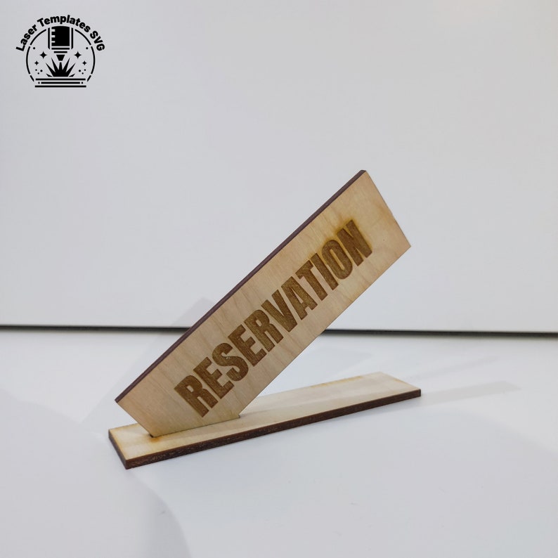 Laser Cut Reserved Table Sign Templates | 3mm, A4 (digital Files) - Etsy