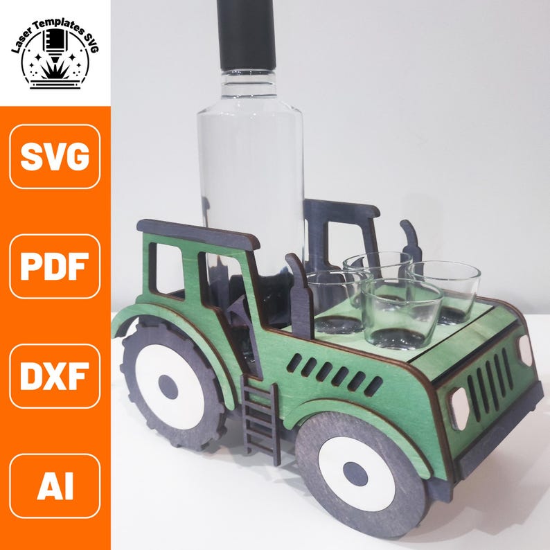 Laser Cut Tractor | Tractor With Space for Bottles | Traction-engine ...