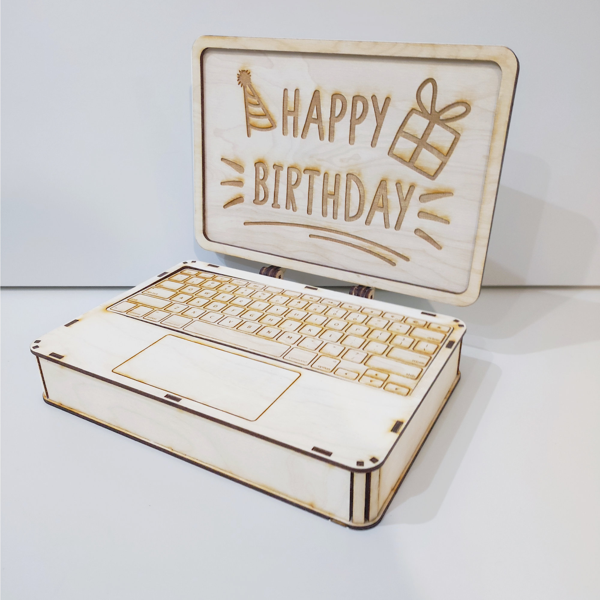 Laser Cut Laptop | Laptop Made of Plywood | Candy Box Laser SVG Files ...