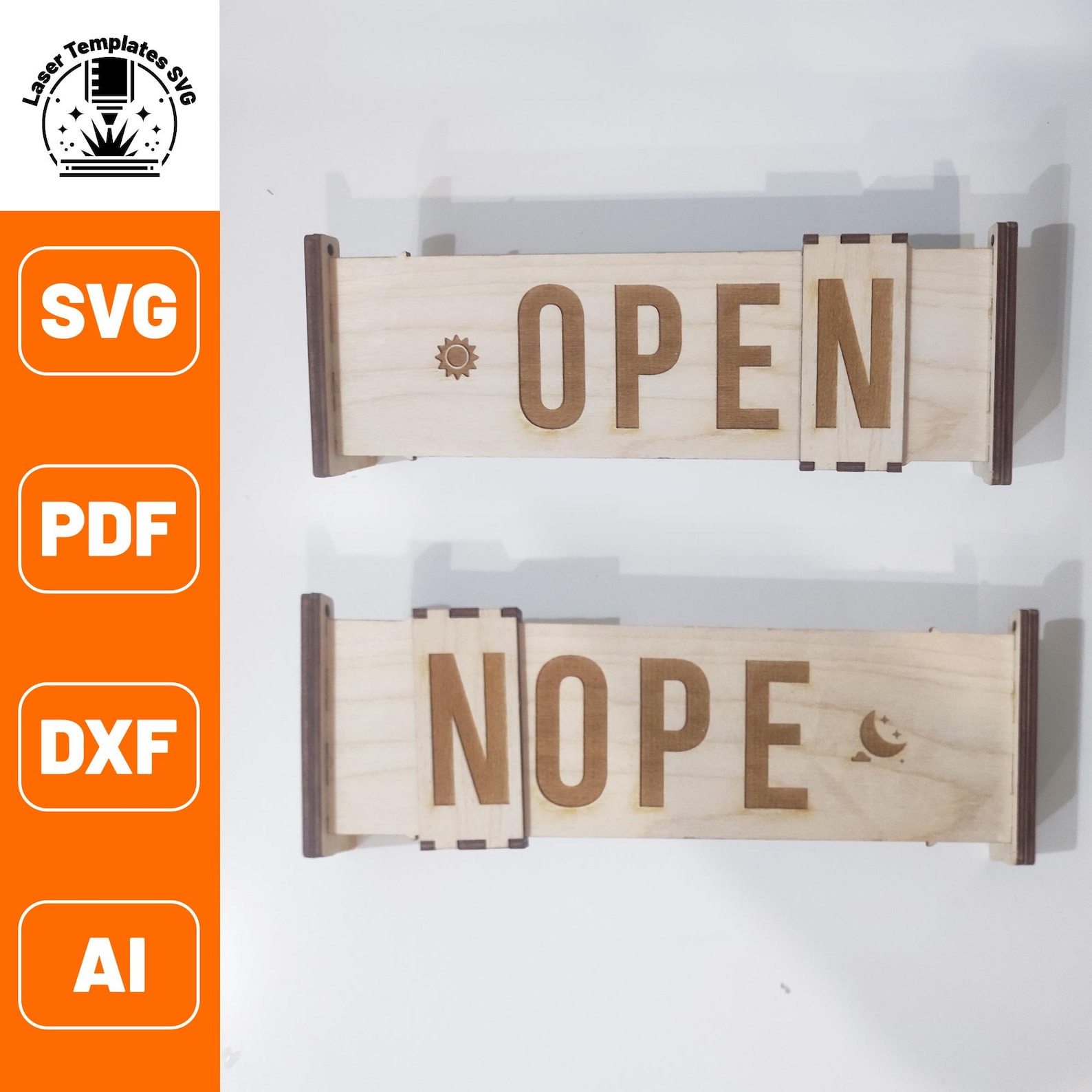 Laser Cut Open Nopen | Open SVG | Open Sign for Business Laser Cut Svg ...