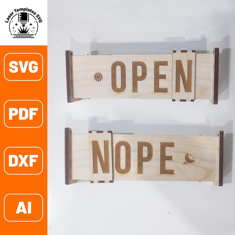 Laser Cut Open Nopen | Open SVG | Open Sign for Business Laser Cut Svg ...
