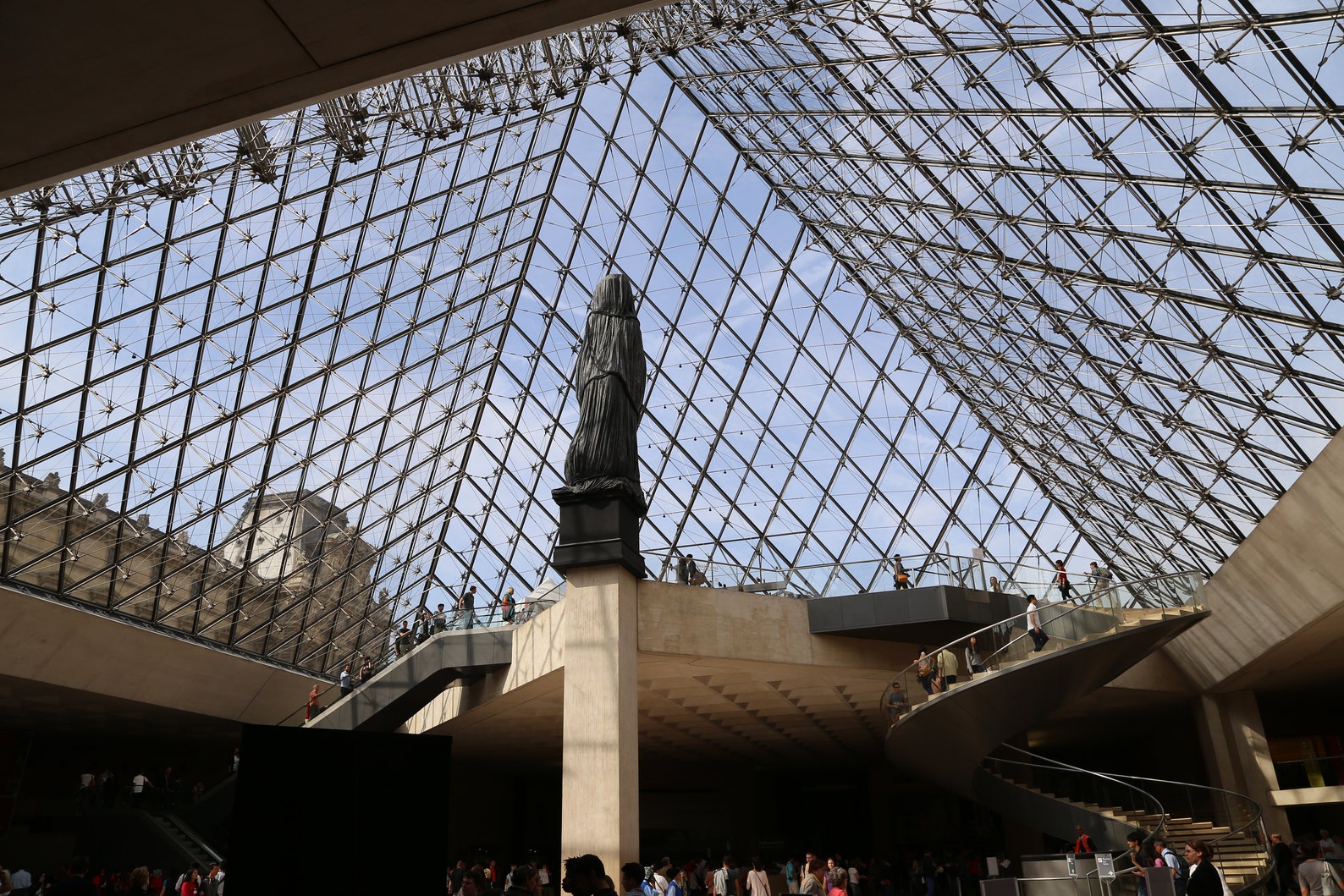 Louvre Pyramid (underside) Paris - Etsy