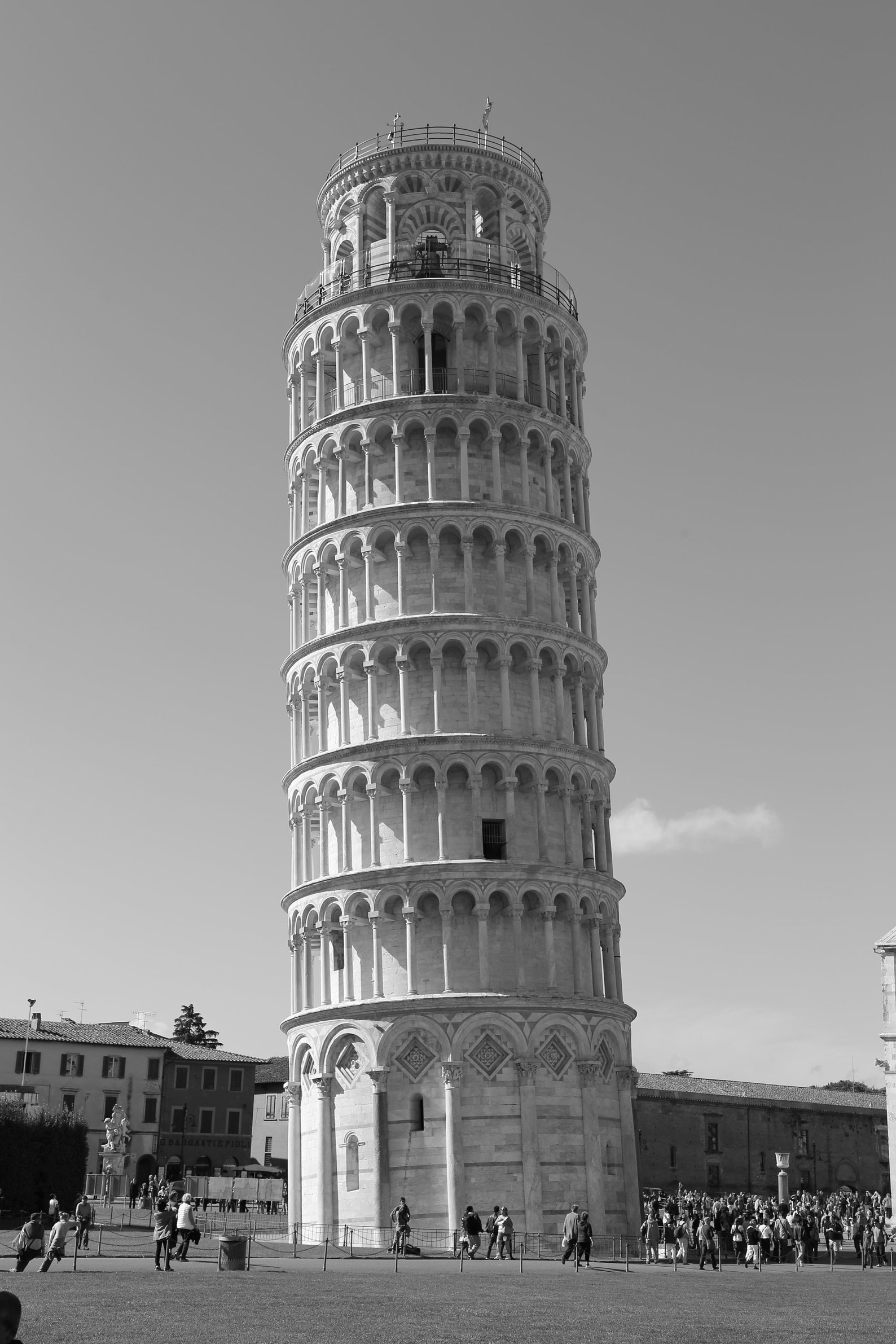 Leaning Tower of Pisa, Black & White - Etsy UK