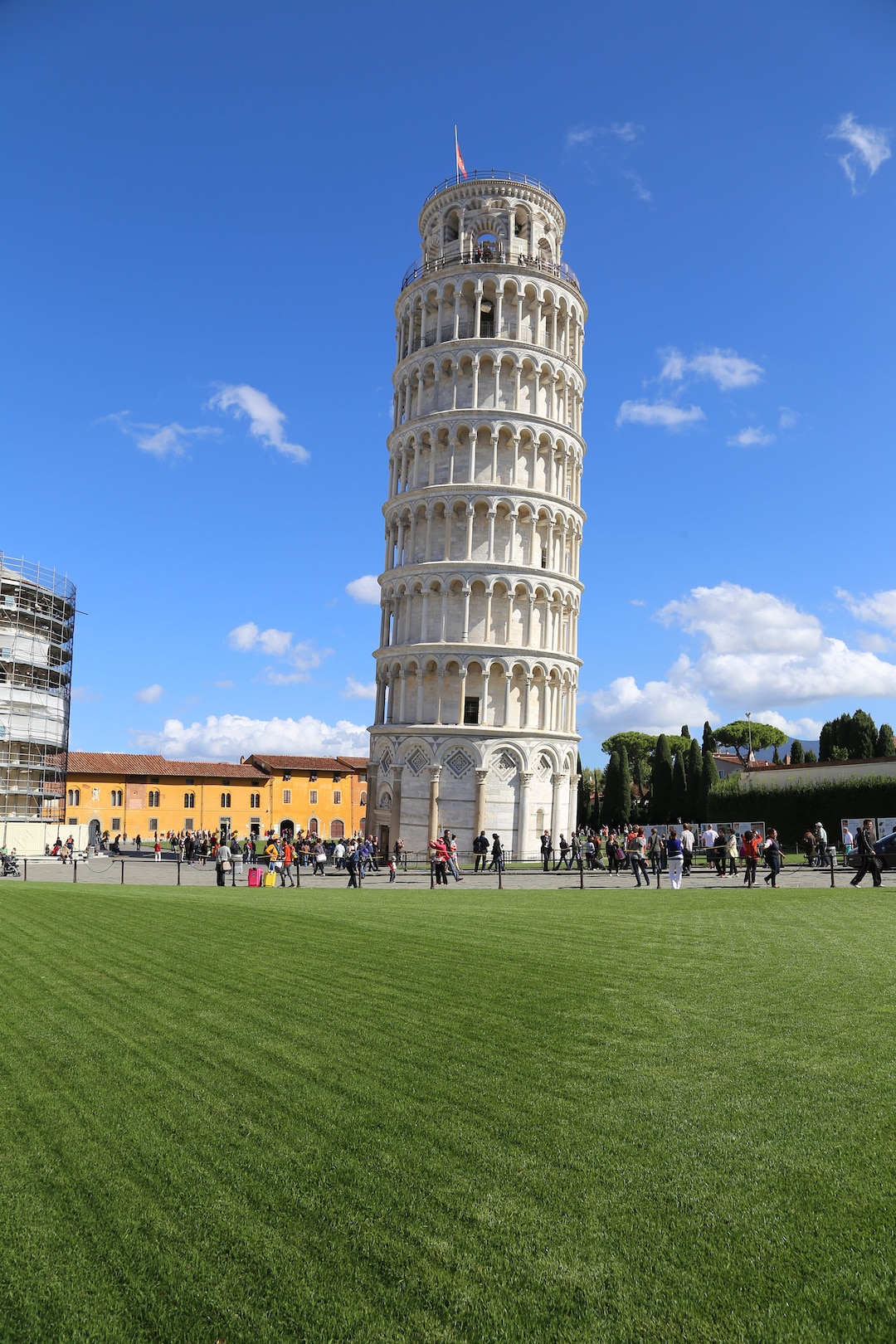 Leaning Tower of Pisa, Green Grass Blue Sky - Etsy