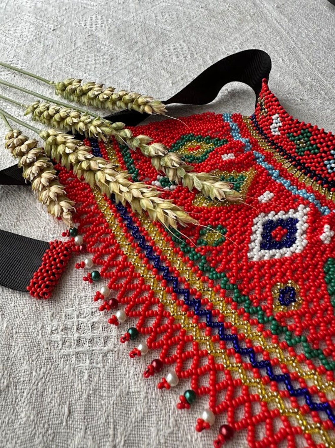 Ukrainian Traditional Necklace Lemko Krywulka, Sillyanka - Etsy