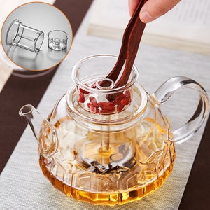 Glass Tea Set | Teapot | Steaming and Boiling Teapot | Floral Teapot ...