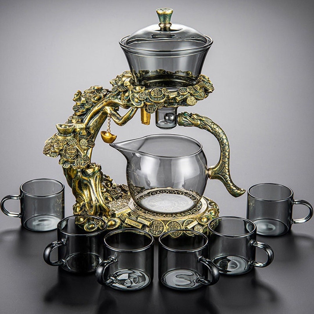 Glass Tea Set | Automatic Tea Set | Tea Making Tool for Lazy People ...