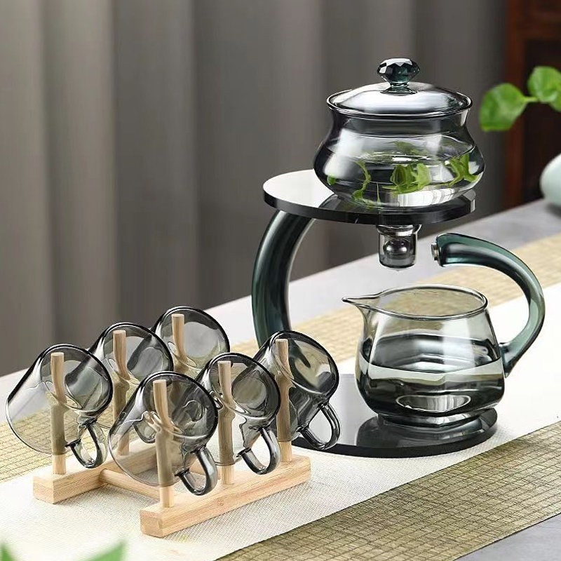 Creative Fully Automatic Tea Set | Teapot | Magnetic Tea Set | Glass ...