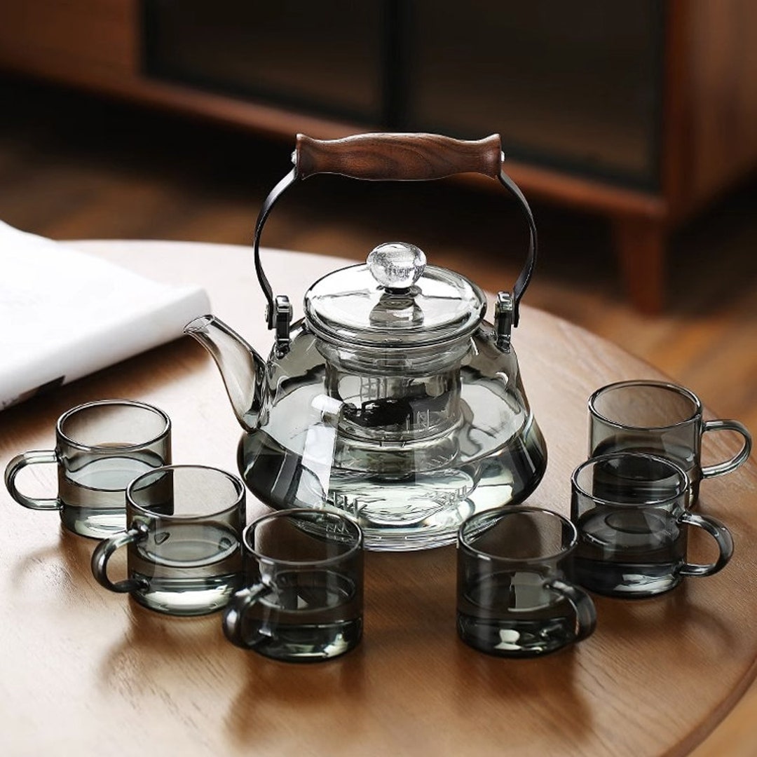 Heat-resistant Glass Teapot, Tea Set, Steaming and Boiling Teapot ...