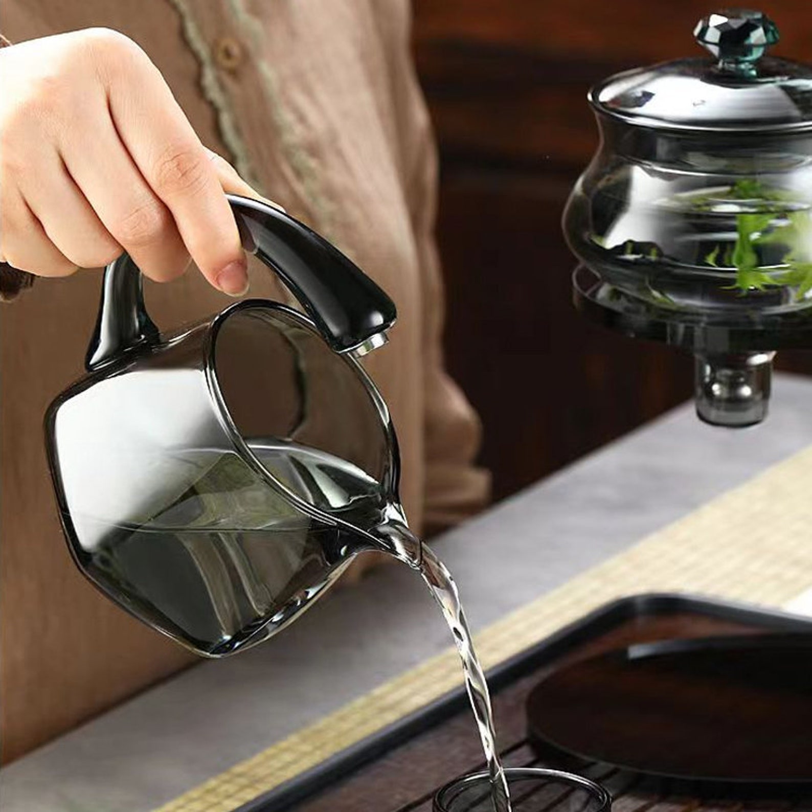 Creative Fully Automatic Tea Set | Teapot | Magnetic Tea Set | Glass ...