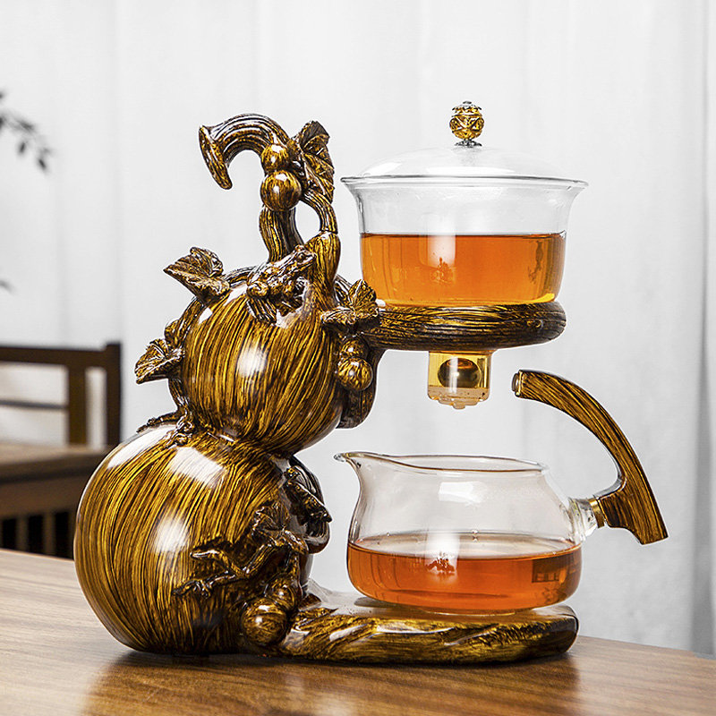 Gourd Tea Set Kung Fu Tea Set Magnetic Automatic Water Tea Making ...