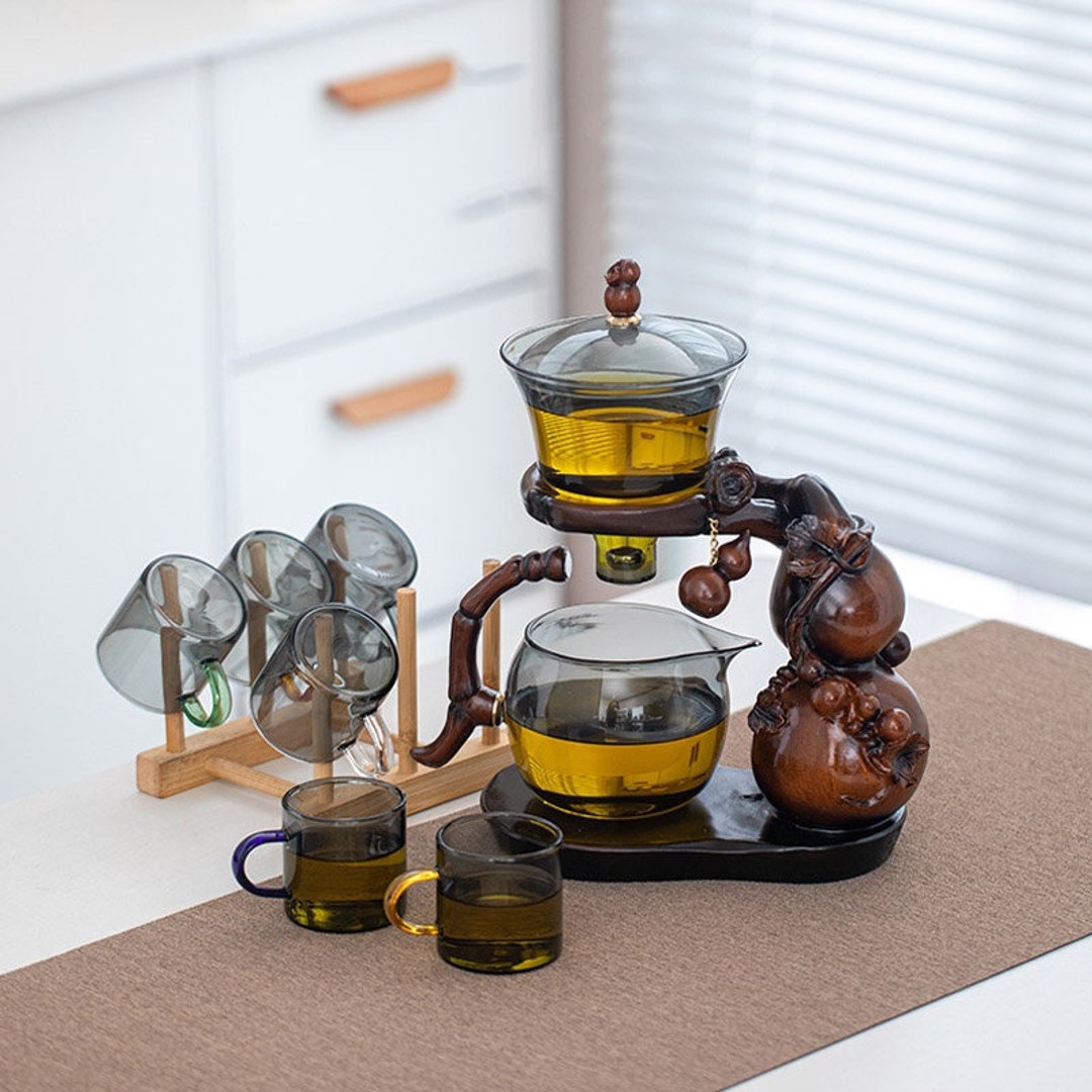 Glass Tea Set | Automatic Tea Set|magnetic Teapot |tea Making Artifact ...