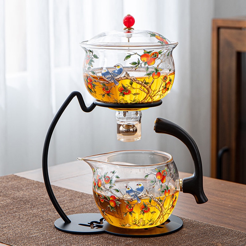 Glass Automatic Tea Set Tea Making Artifact Magnetic Teapot Glass Tea ...