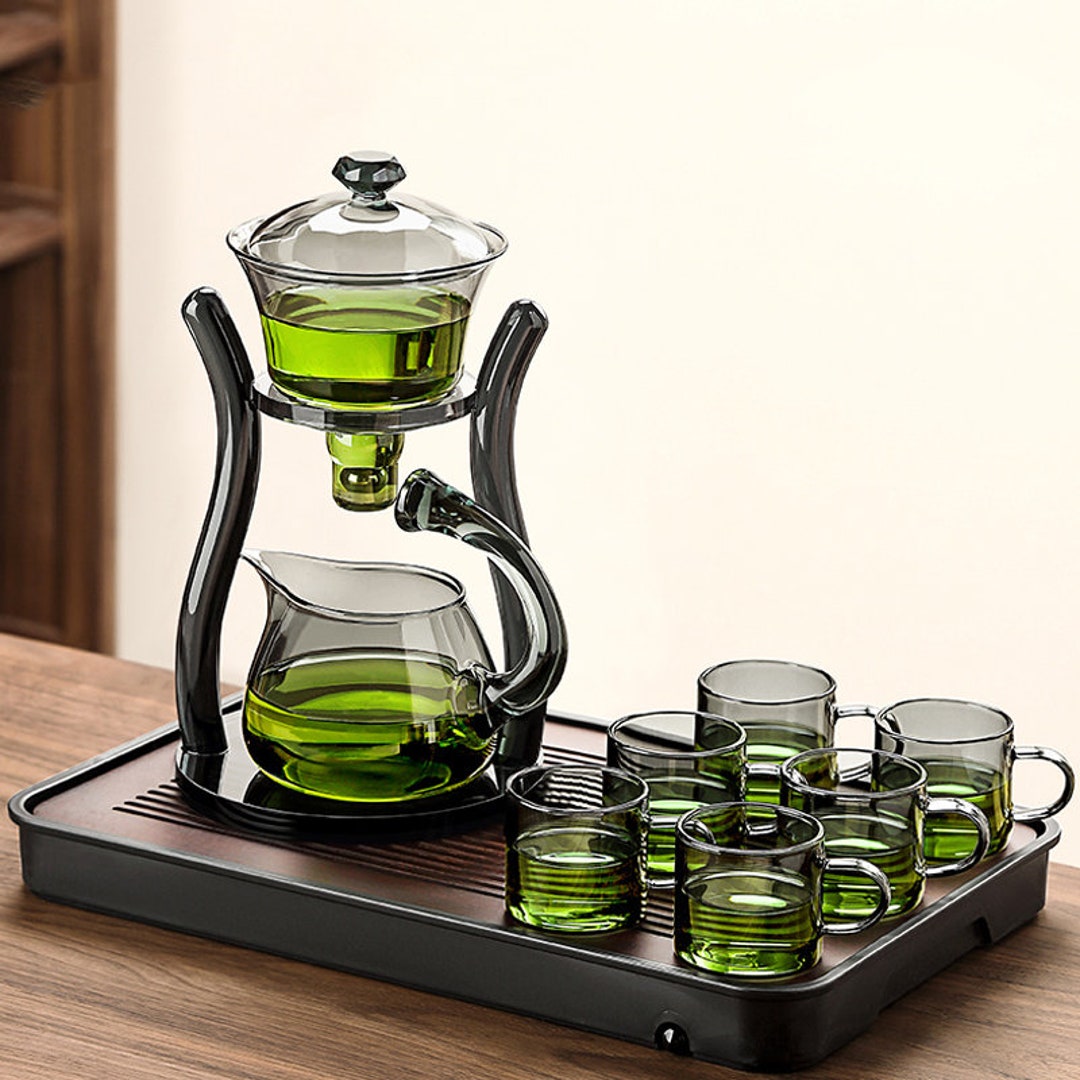 Glass Automatic Tea Set | Tea Set | Kung Fu Teapot | Magnetic Tea Set ...