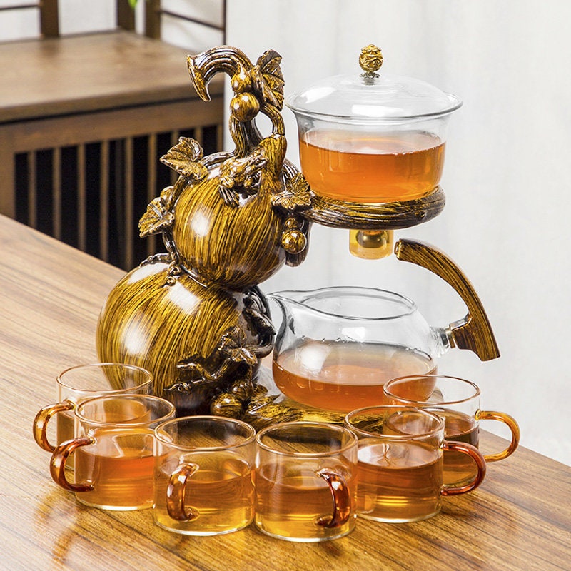Gourd Tea Set Kung Fu Tea Set Magnetic Automatic Water Tea Making ...